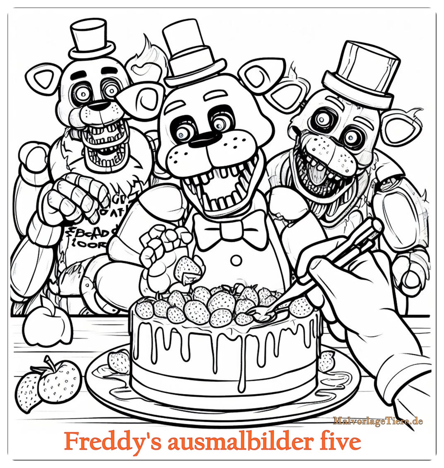 Five Nights At Freddy's Ausmalbilder Zum Ausdrucken