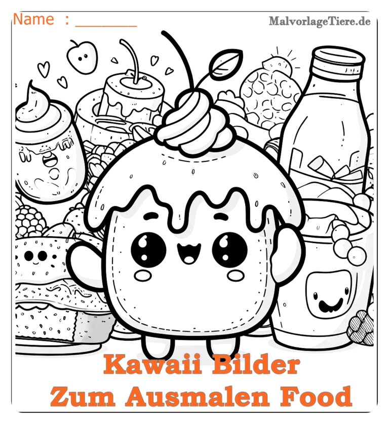 kawaii bilder zum ausmalen food 08 by malvorlagetiere.de ...