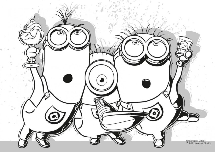 Die Welt Der Minions Zum Ausmalen: Eine Reise Voller Kreativität Und ...