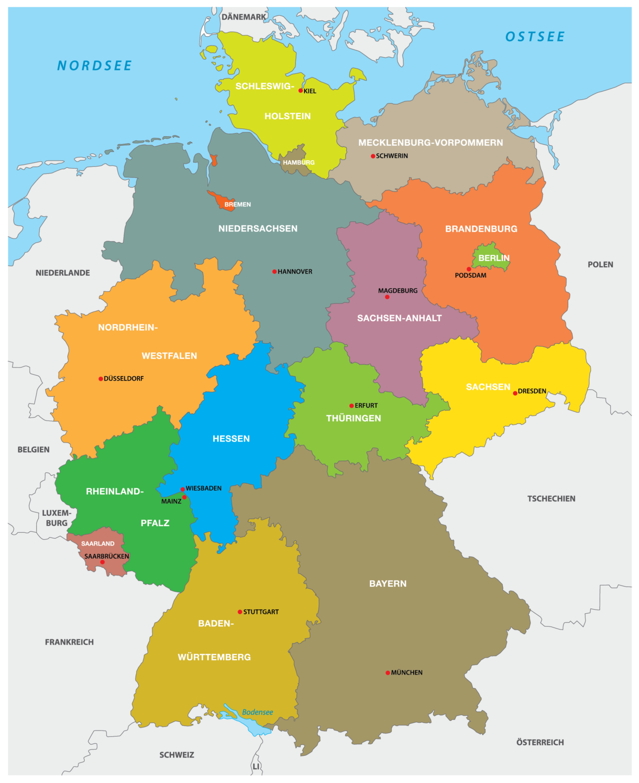 Map Of Germany Google Maps Germany Political Map – MalvorlageTiere.de